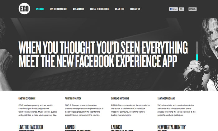 20+ typographically engaging websites with large type | Admire The Web